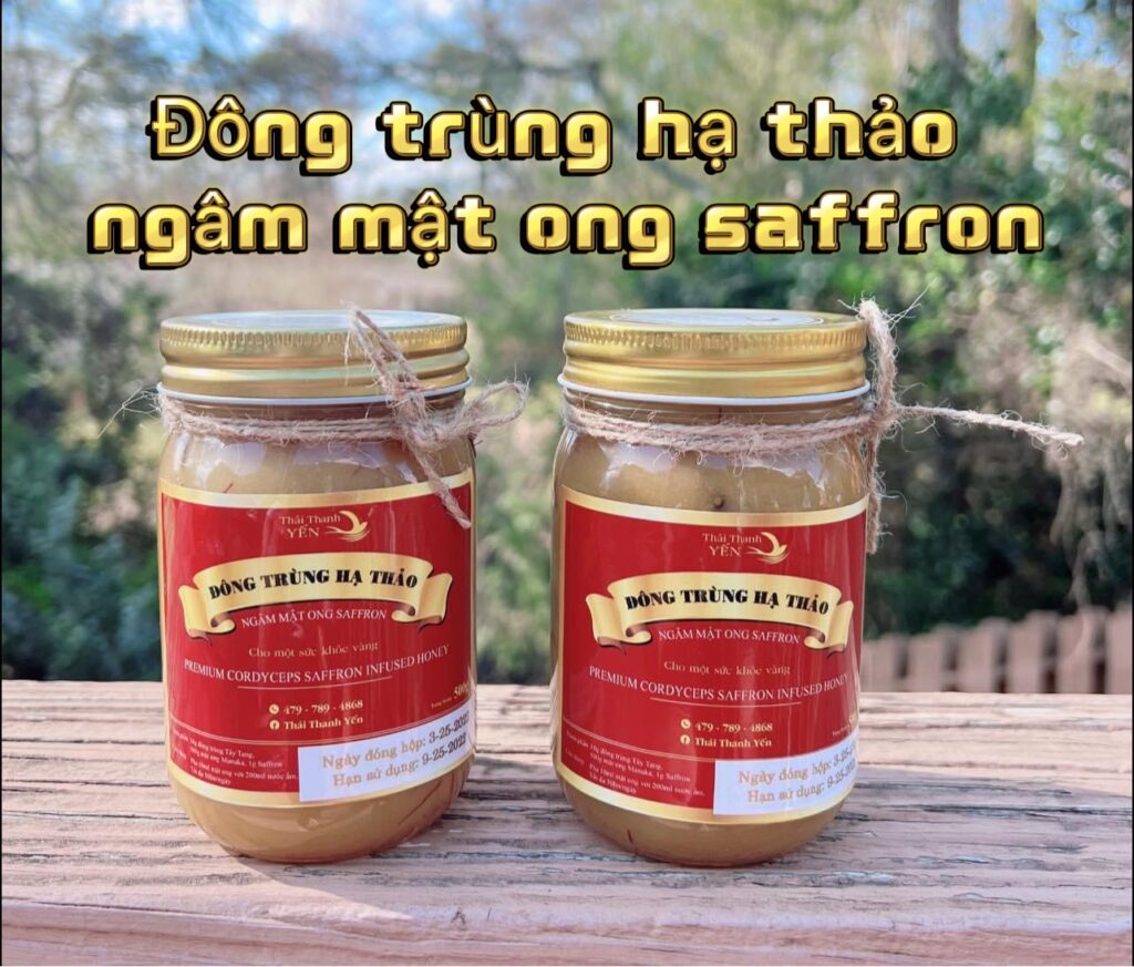 Đông trùng ngâm mật ong manuka và safron - Thái Thanh Yến